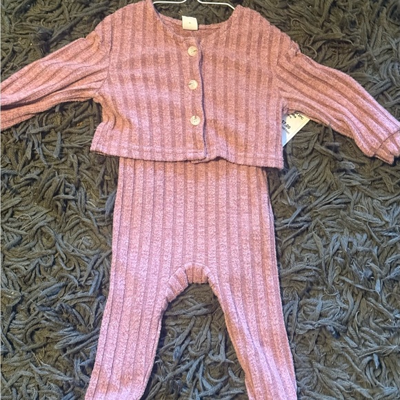 Matching Sets | Baby Girl Ribbed Knit Two Piece Outfit Cozy Lounge Set ...